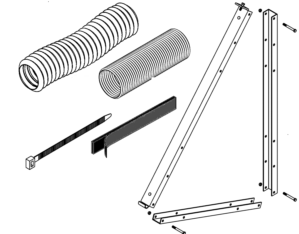 Winkel-Set für die 60° Wandmontage